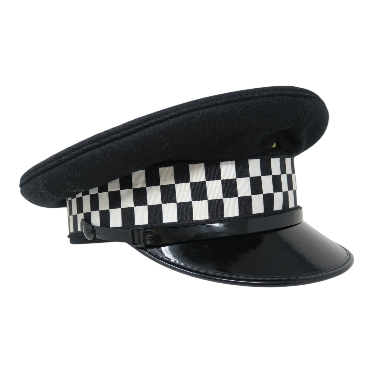 Peaked Cap with Chequered banding – Police Direct
